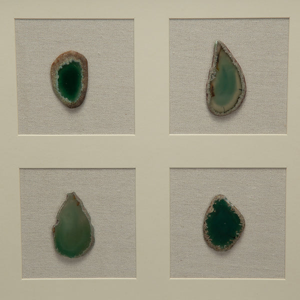 Set of 2 Framed Agate Shadow Box Wall Art 82896